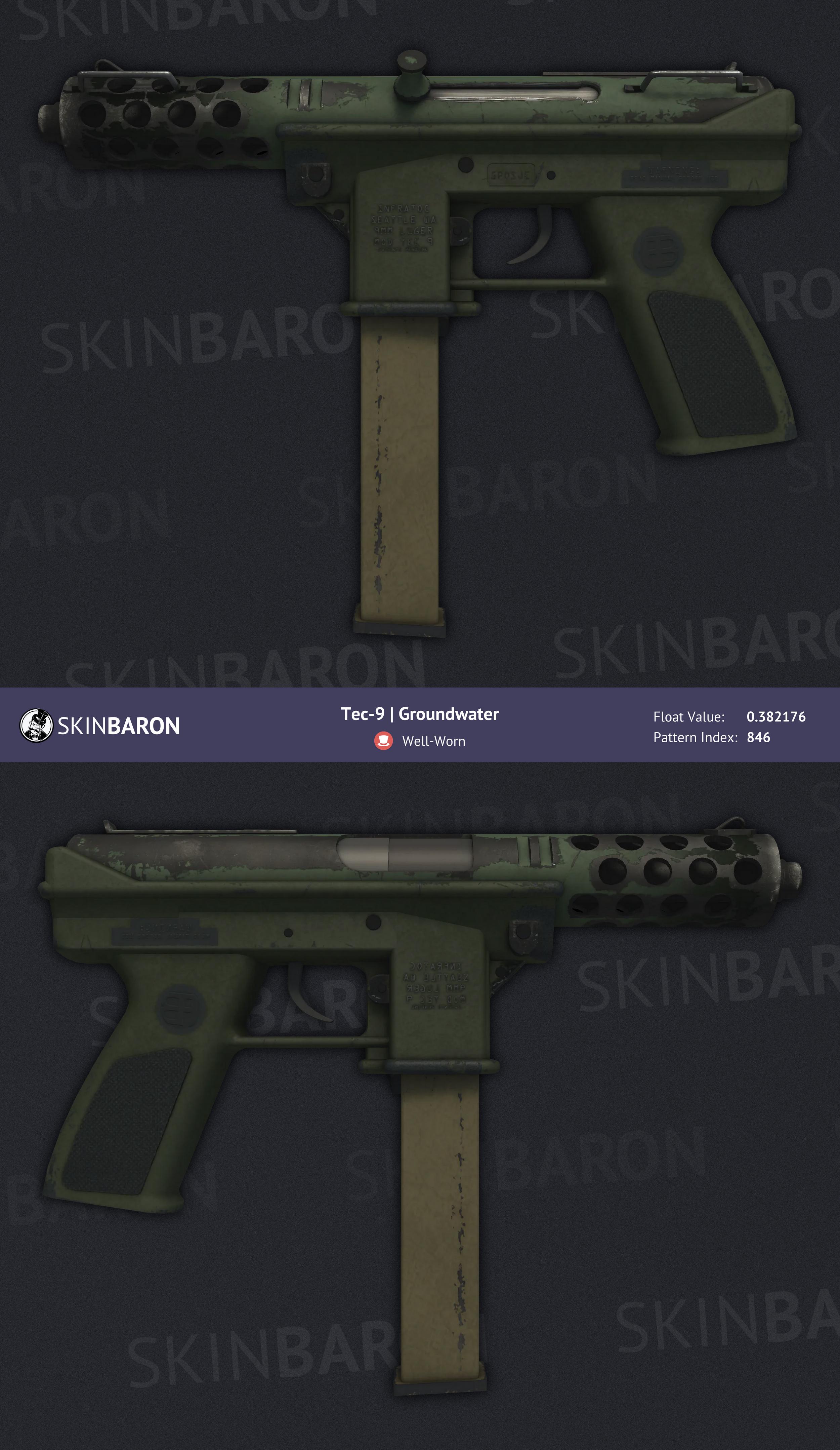 Buy Tec-9 | Groundwater (Well-Worn) | SkinBaron